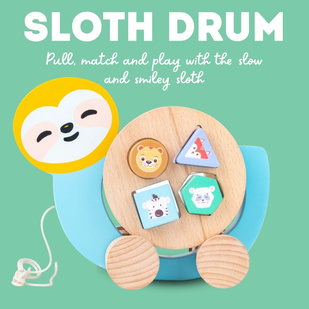 CNC Wooden Sloth Drum - Swayamshakti