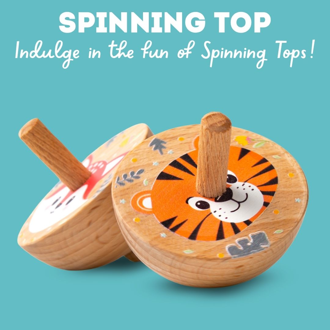CNC Wooden Spinning Top 3pc - Swayamshakti