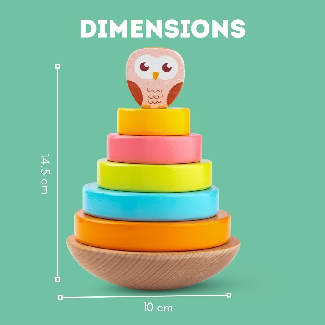 CNC Wooden Owl Stacker - Swayamshakti