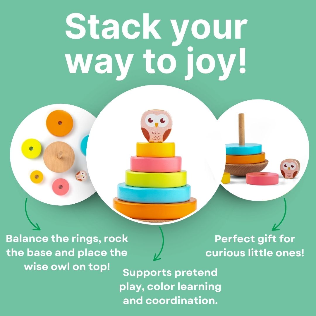 CNC Wooden Owl Stacker - Swayamshakti