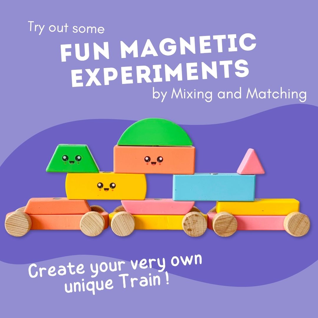 CNC Wooden Magnetic Shapes Train - Swayamshakti